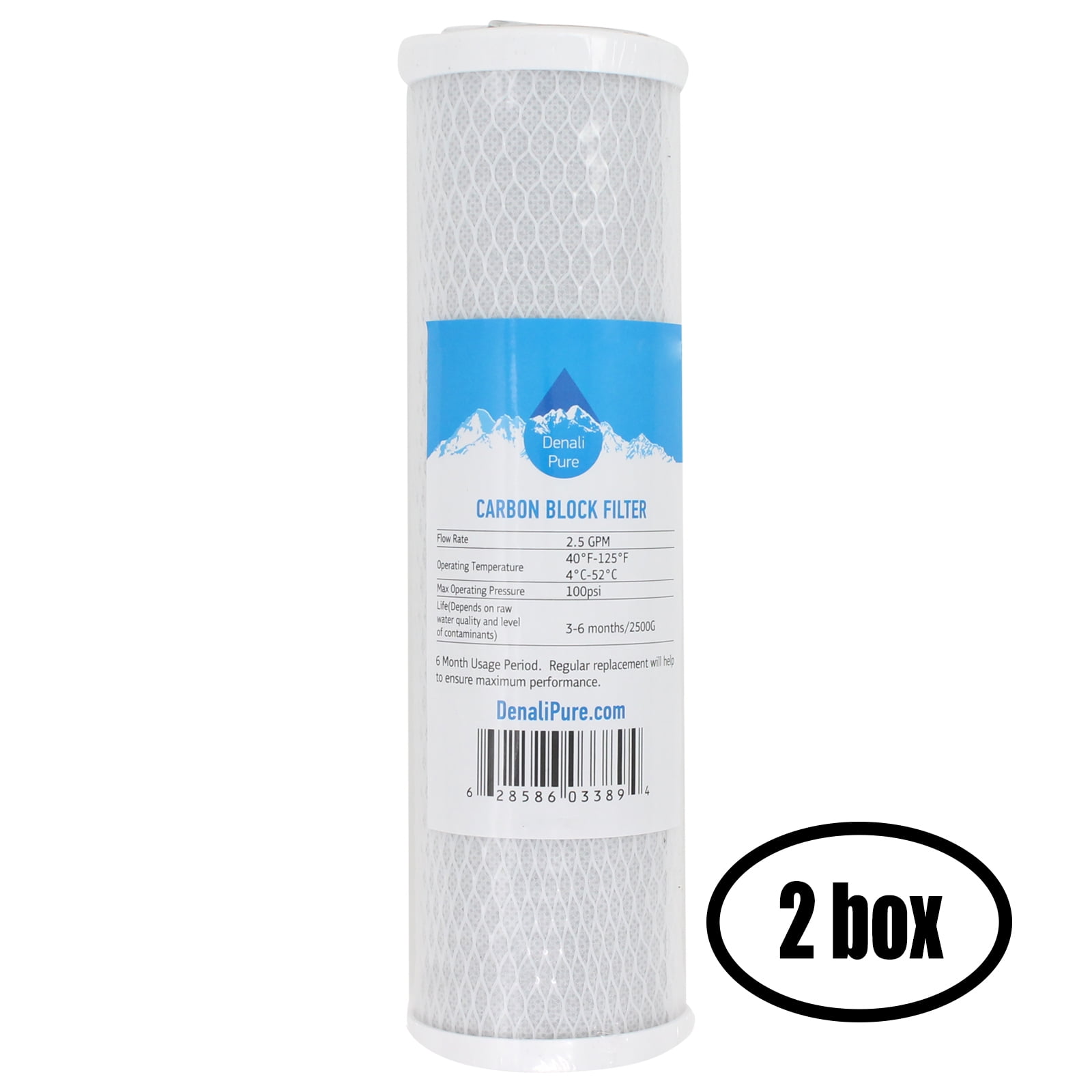 2 Boxes of Replacement for Anchor Water Filter AF-5003 Activated Carbon ...