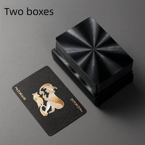 2 Boxes Unique Waterproof Plastic Playing Cards Durable Film Coated ...