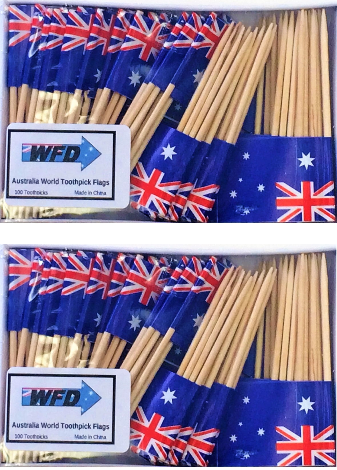 2 Boxes of Mini Australia Toothpick Flags, 200 Small Australian Flag ...
