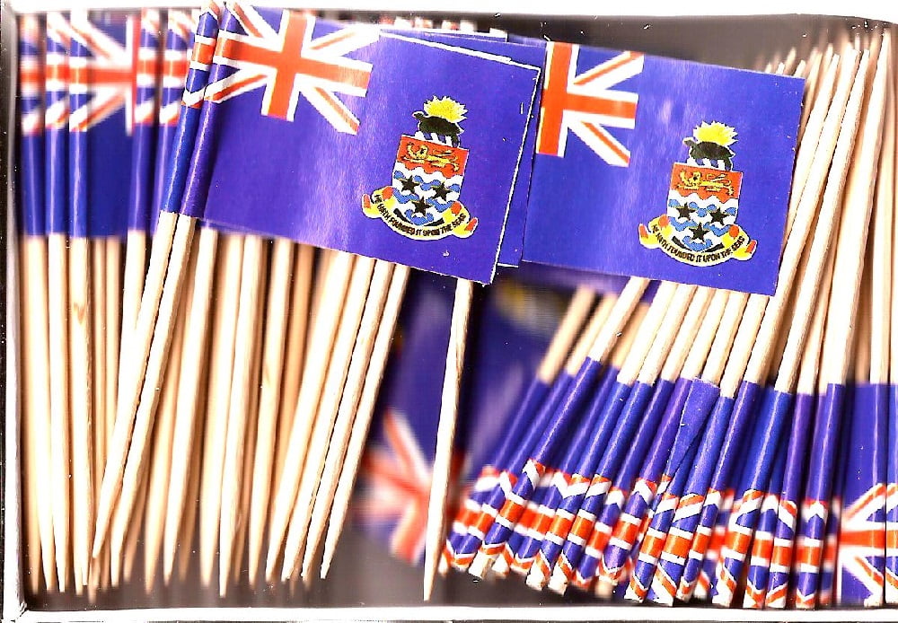 2 Boxes of Mini Cayman Island Toothpick Flags, 200 Small International ...