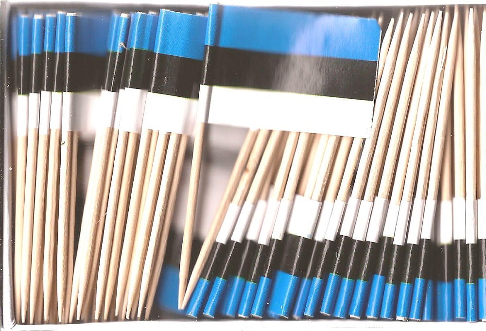2 Boxes of Mini Estonia Toothpick Flags, 200 Small International Flag ...