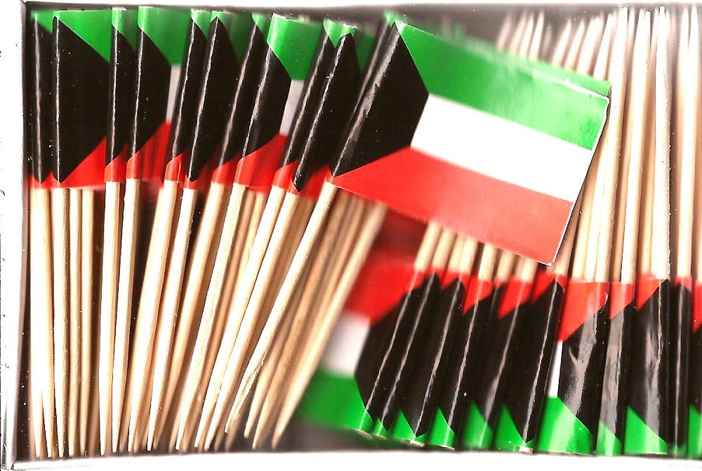 2 Boxes of Mini Kuwait Toothpick Flags, 200 Small International Flag ...