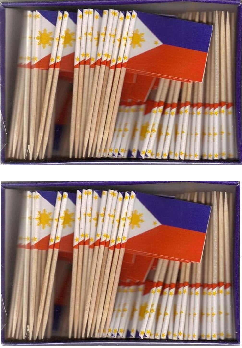 2 Boxes of Mini Philippines Toothpick Flags, 200 Small Filipino Flag ...