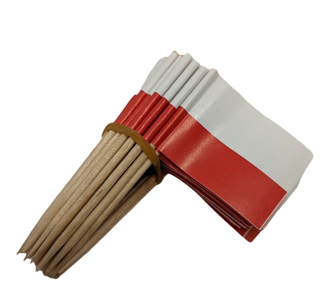2 Boxes of Mini Poland Toothpick Flags, 200 Small Polish Eagle Flag ...