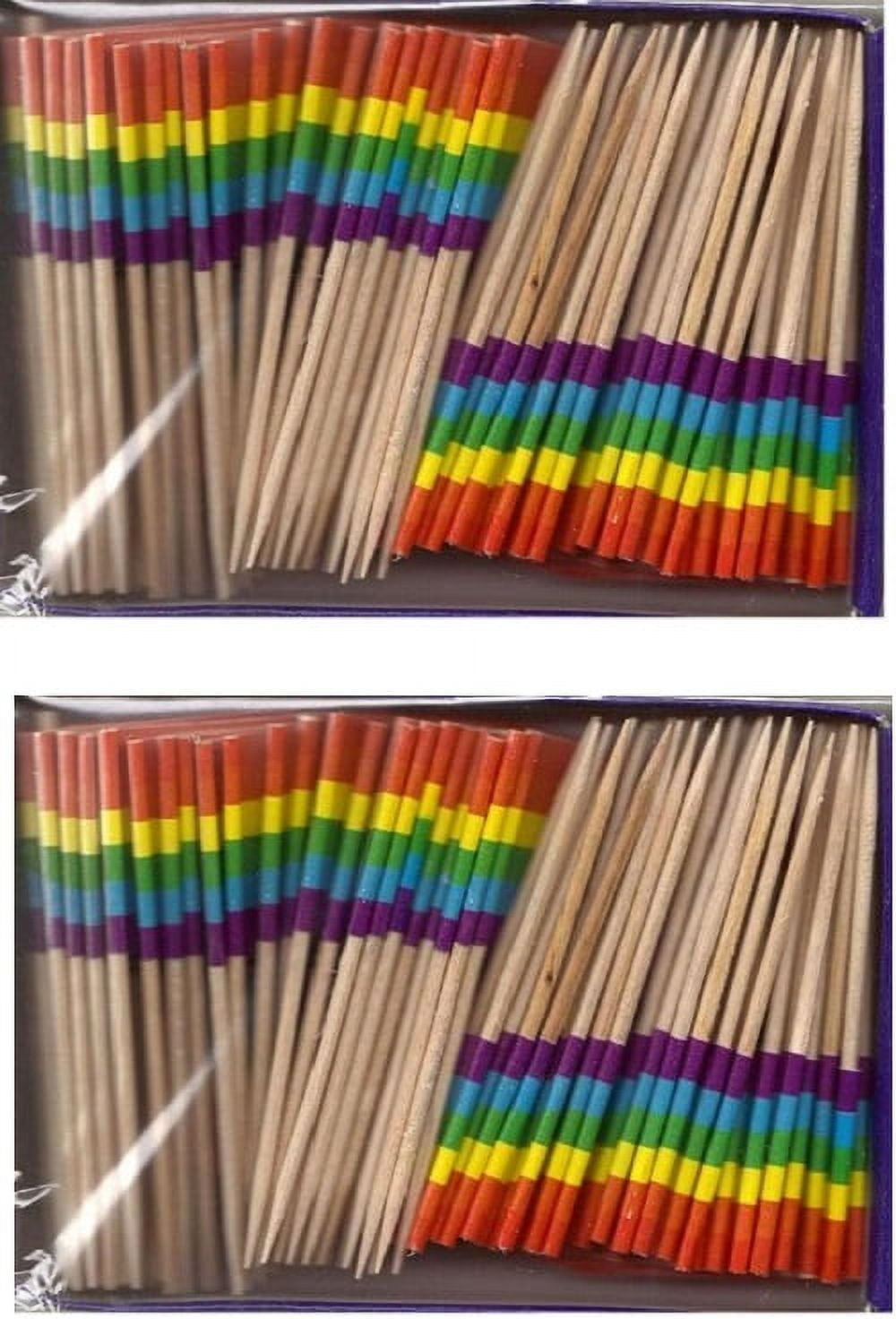 2 Boxes of Mini Rainbow Toothpick Flags, 200 Small LGBT Flag Toothpicks ...