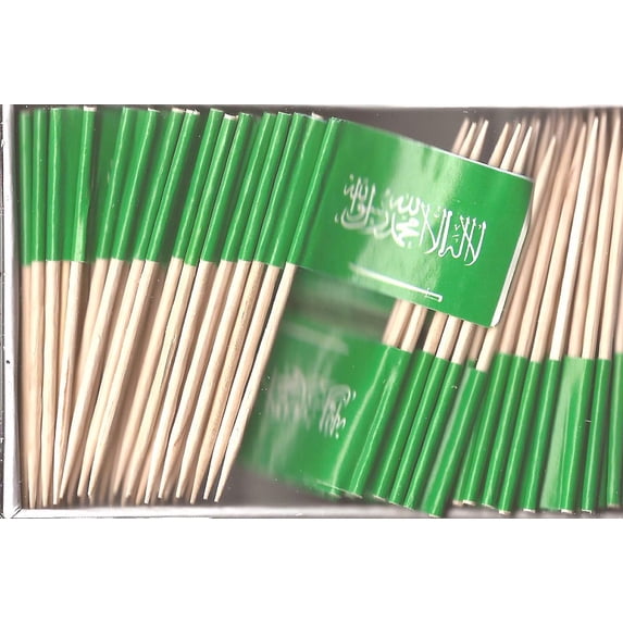 2 Boxes of Mini Saudi Arabia Toothpick Flags, 200 Small International ...