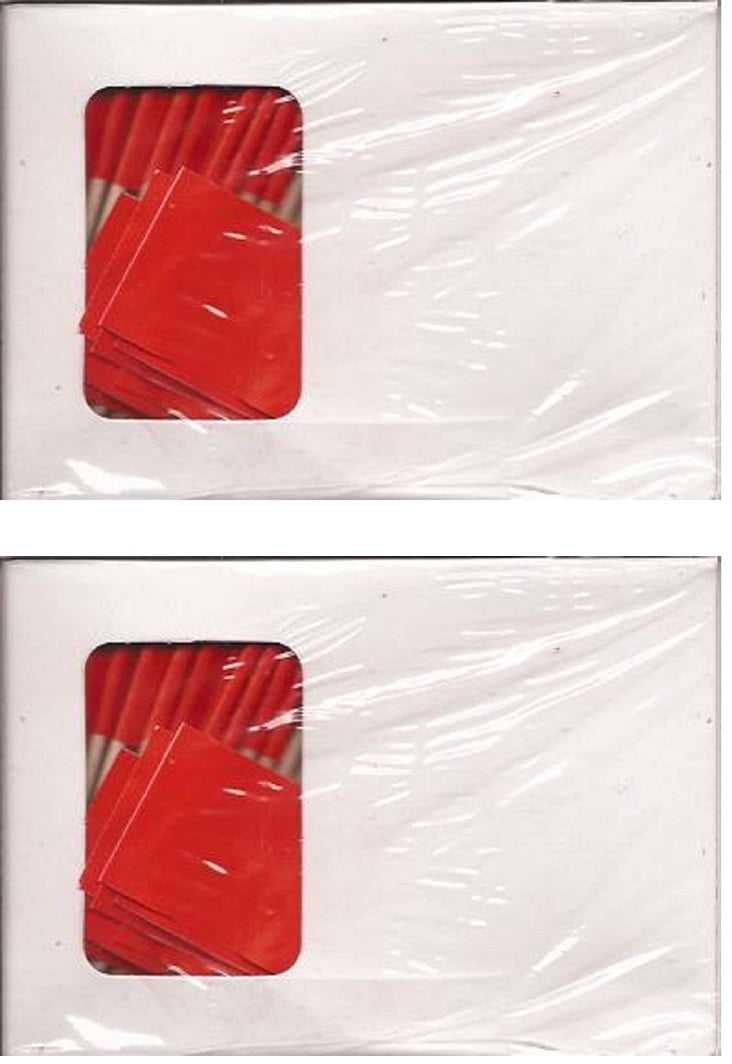 2 Boxes of Mini Solid Red Toothpick Flags, 200 Small Red Flag ...