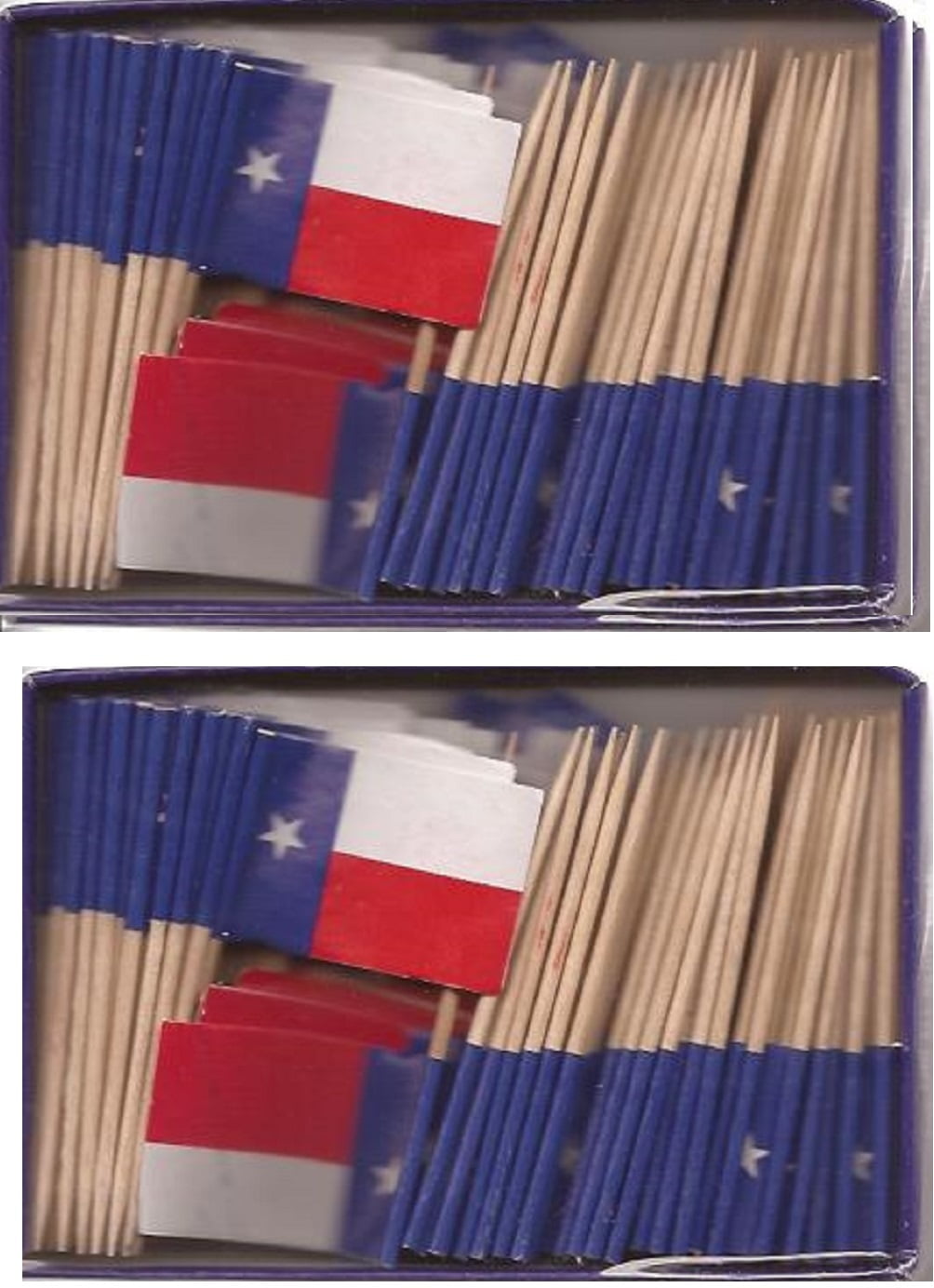 2 Boxes of Mini Texas Toothpick Flags, 200 Small Texan TX Flag ...