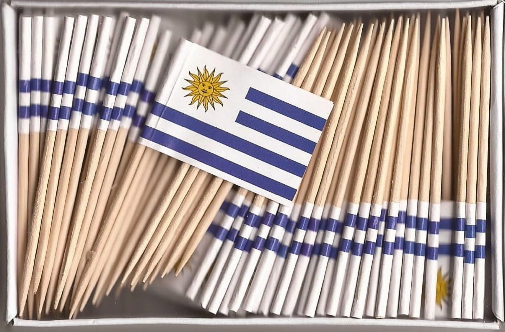 2 Boxes of Mini Uruguay Toothpick Flags, 200 Small International Flag ...