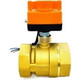 2 Brass Motorized Ball Valve 3 Wire 2 Way Control Electric Ball Valve