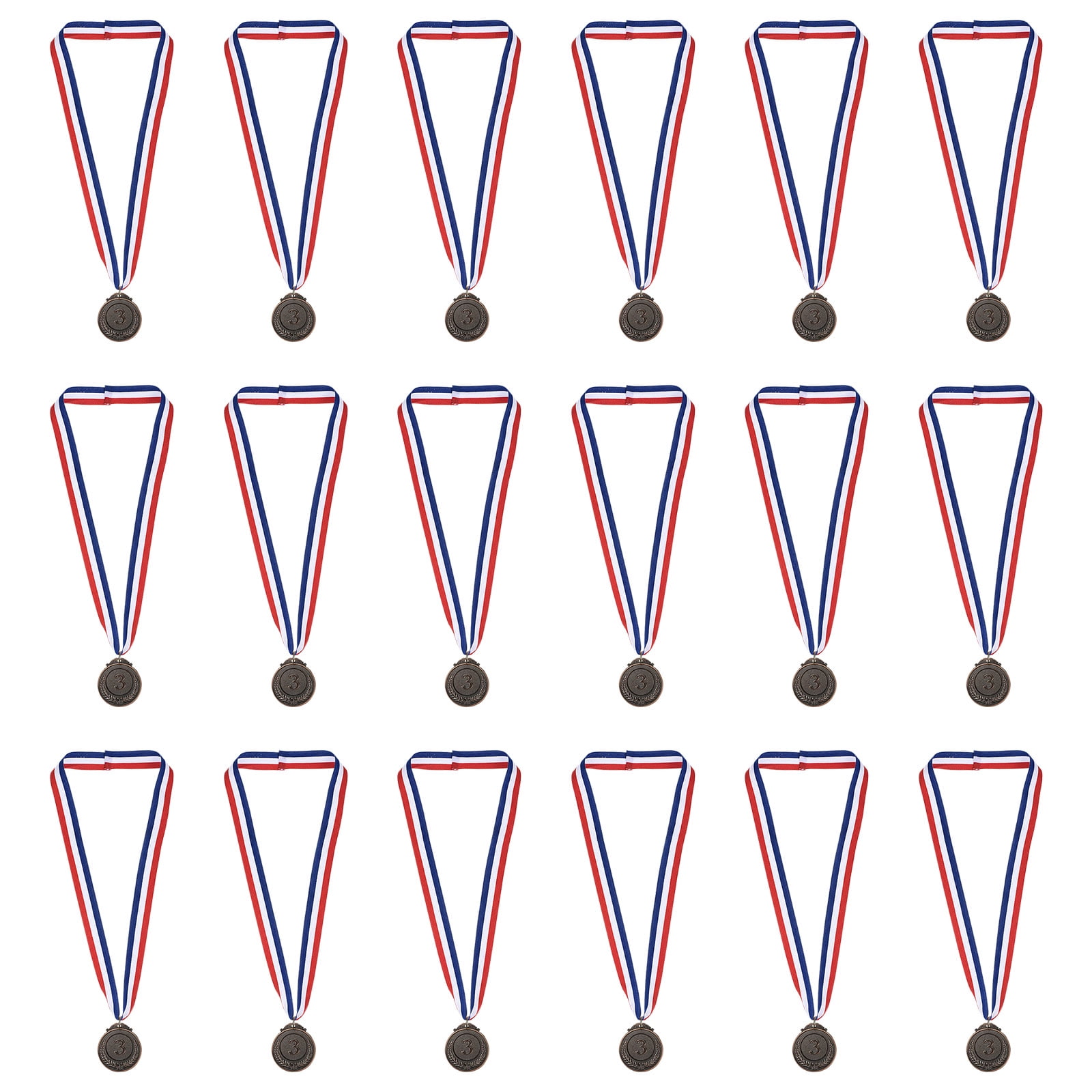 2" Bronze Winner Award Medals Style Medals 3rd Prizes with Ribbon 18 ...