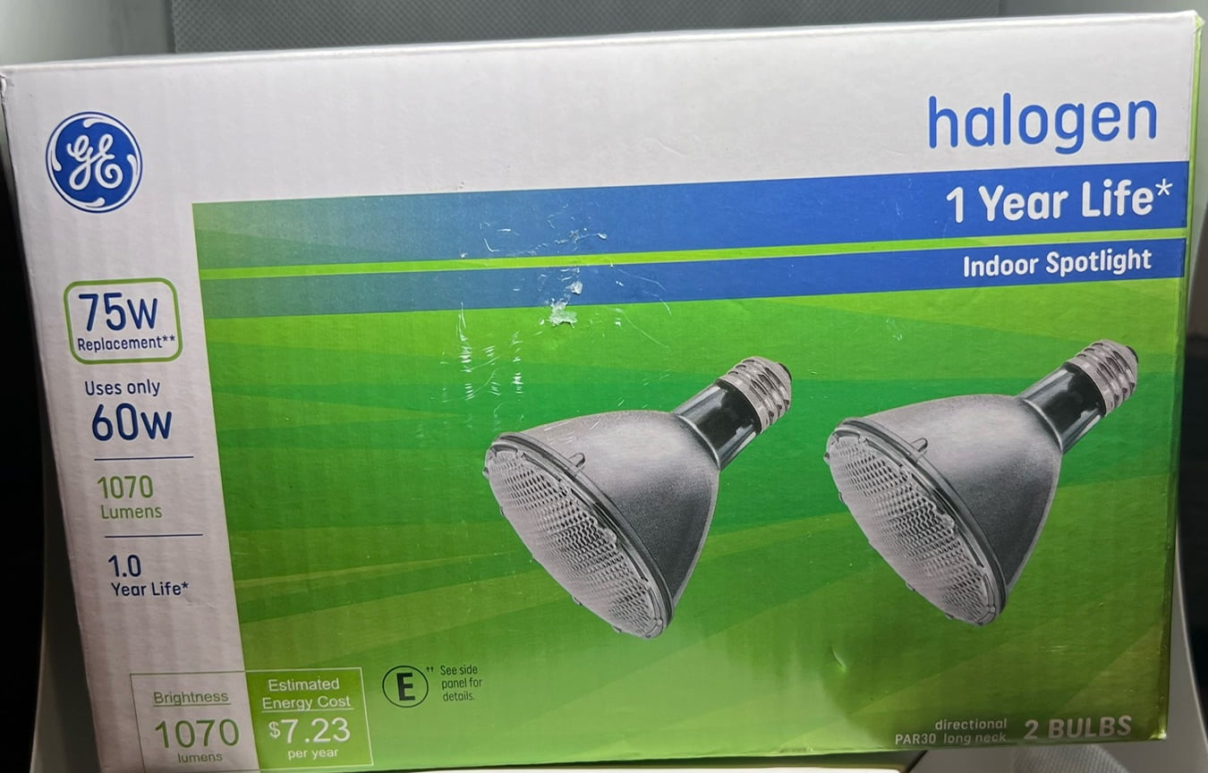 2 Bulb Halogen 1 Year Life Indoor Spotlight 60w 1070 Lumens - Walmart.com