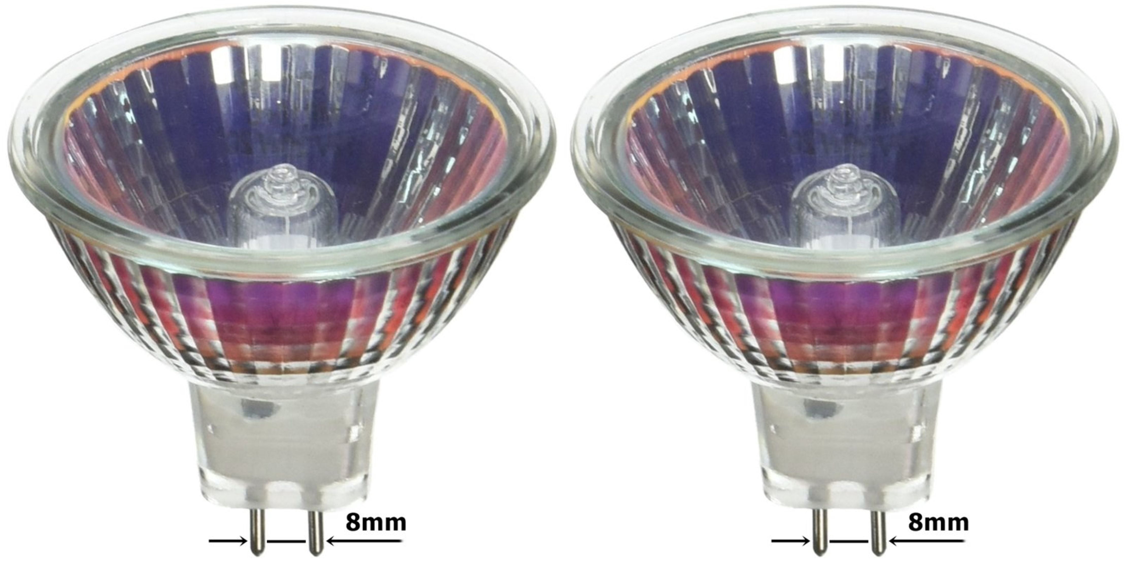 (2)-Bulbs G8 JCDR 120V 50W BI-PIN Clear Wide Beam 120-Volt 50-Watt GU8 ...