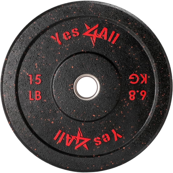 2" Bumper Plate, 10-190 LB Olympic Rubber Weight Plate with Steel Hub ...