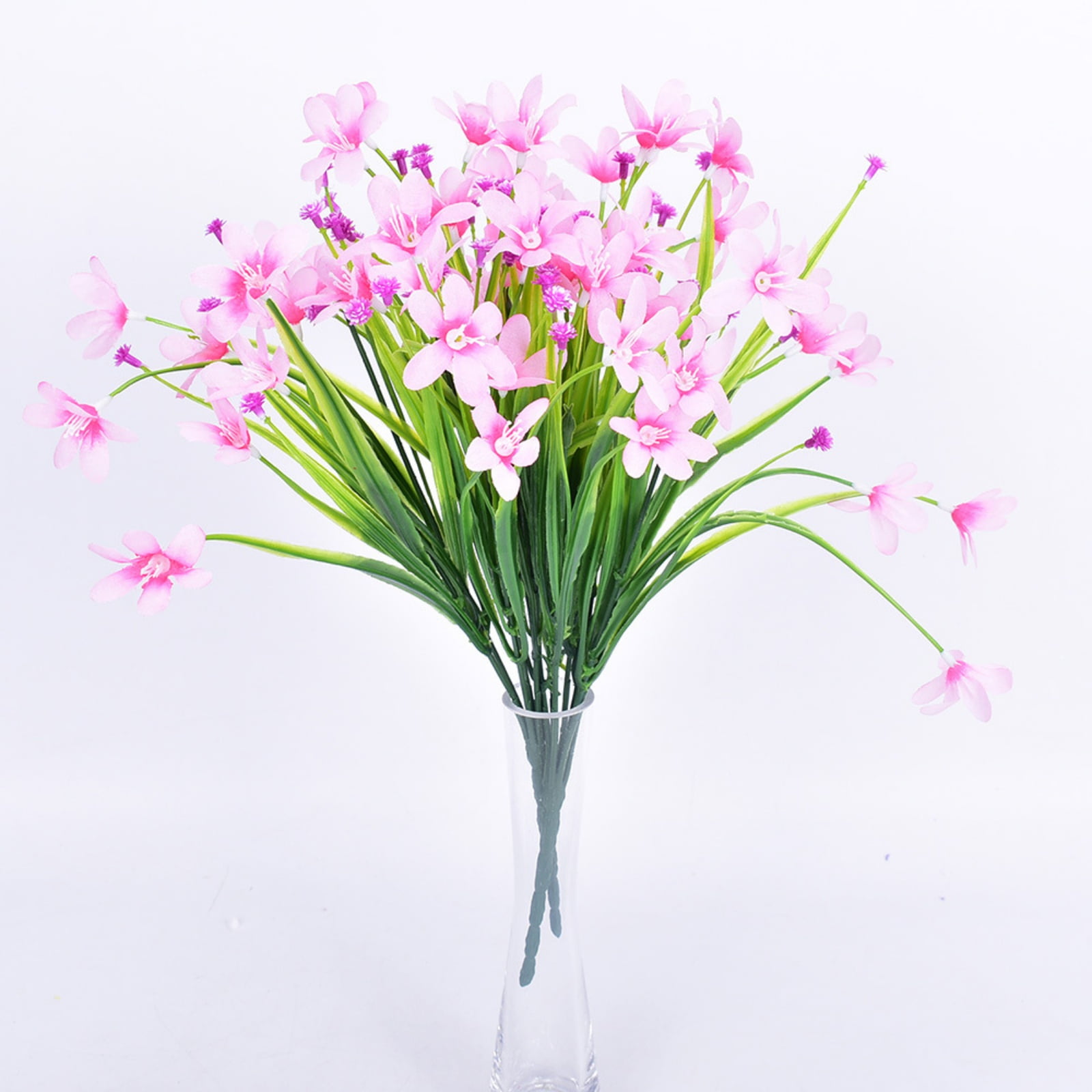 2 Bundles Artificial Flowers Fake Daffodils Flowers UV Resistant No ...