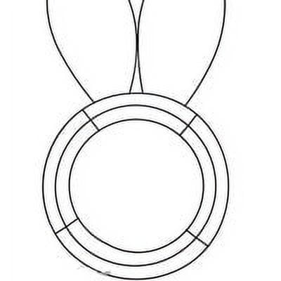 (2) Bunny Shaped Wire Wreath Frame 17 inch Everyday Special Occasions ...