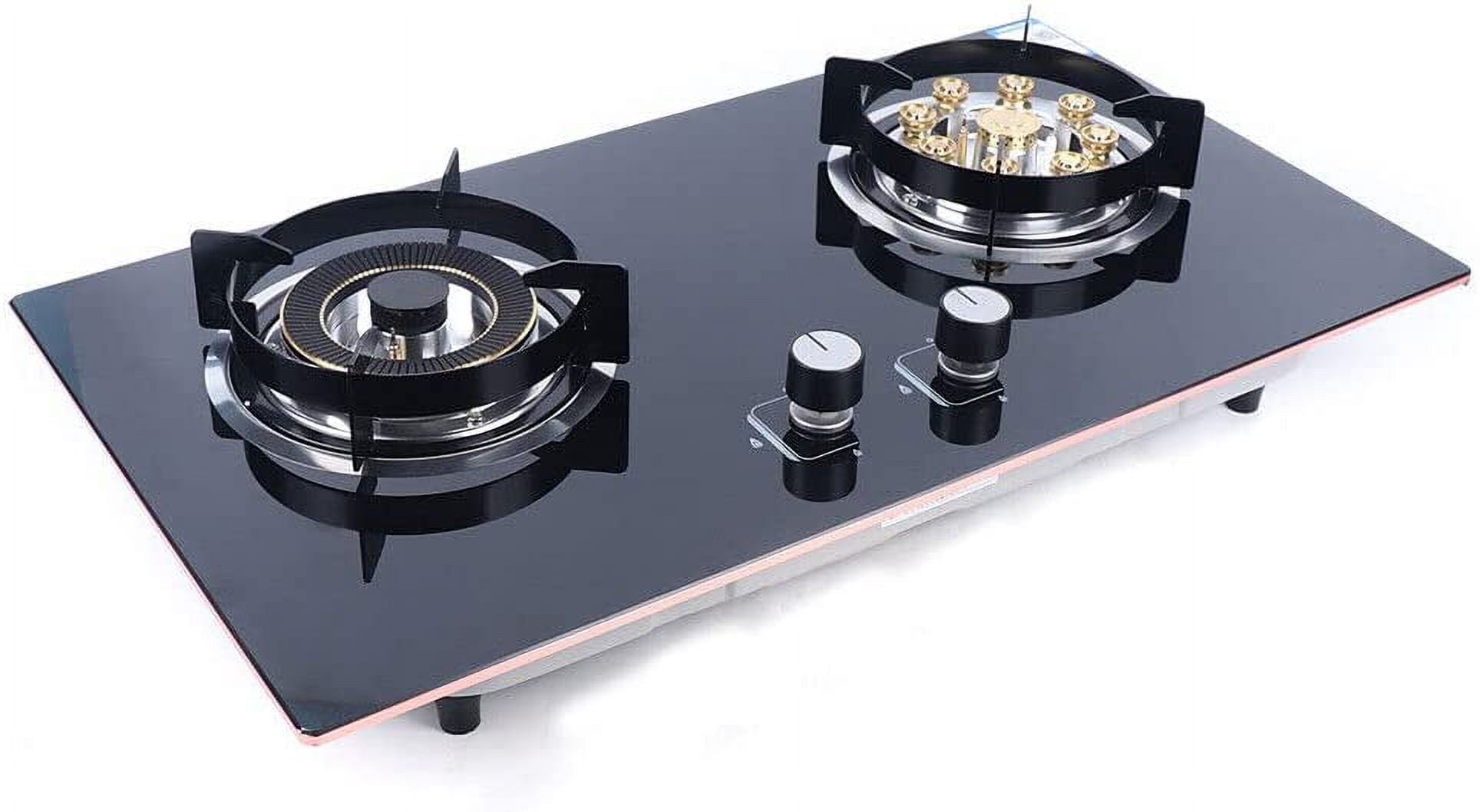 2 Burner Natural Gas Cooktop, Built-in Natural Gas Cooker Gas Stove ...