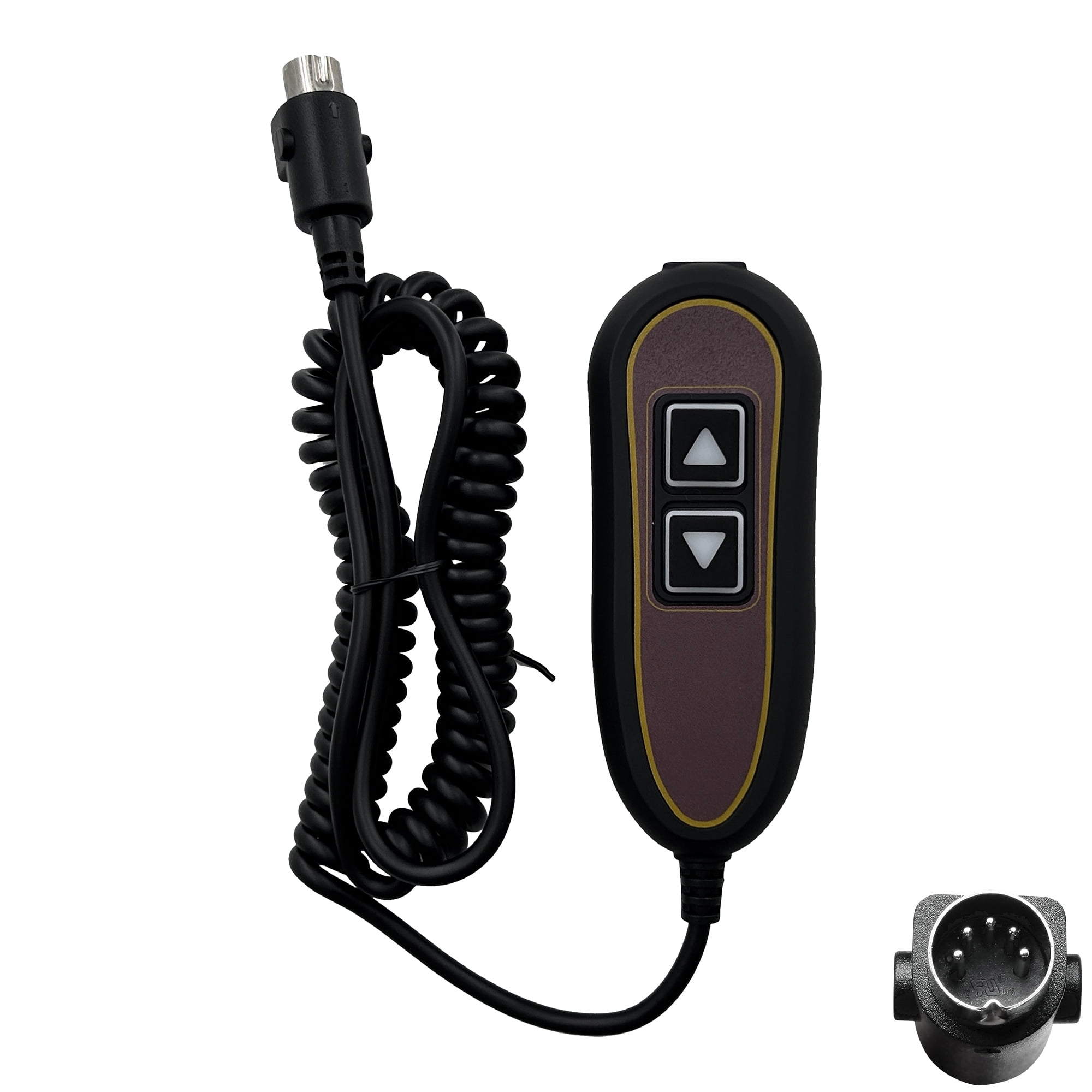 2 Button 5 Pin Remote Hand Control Replacement with USB and Backlight ...