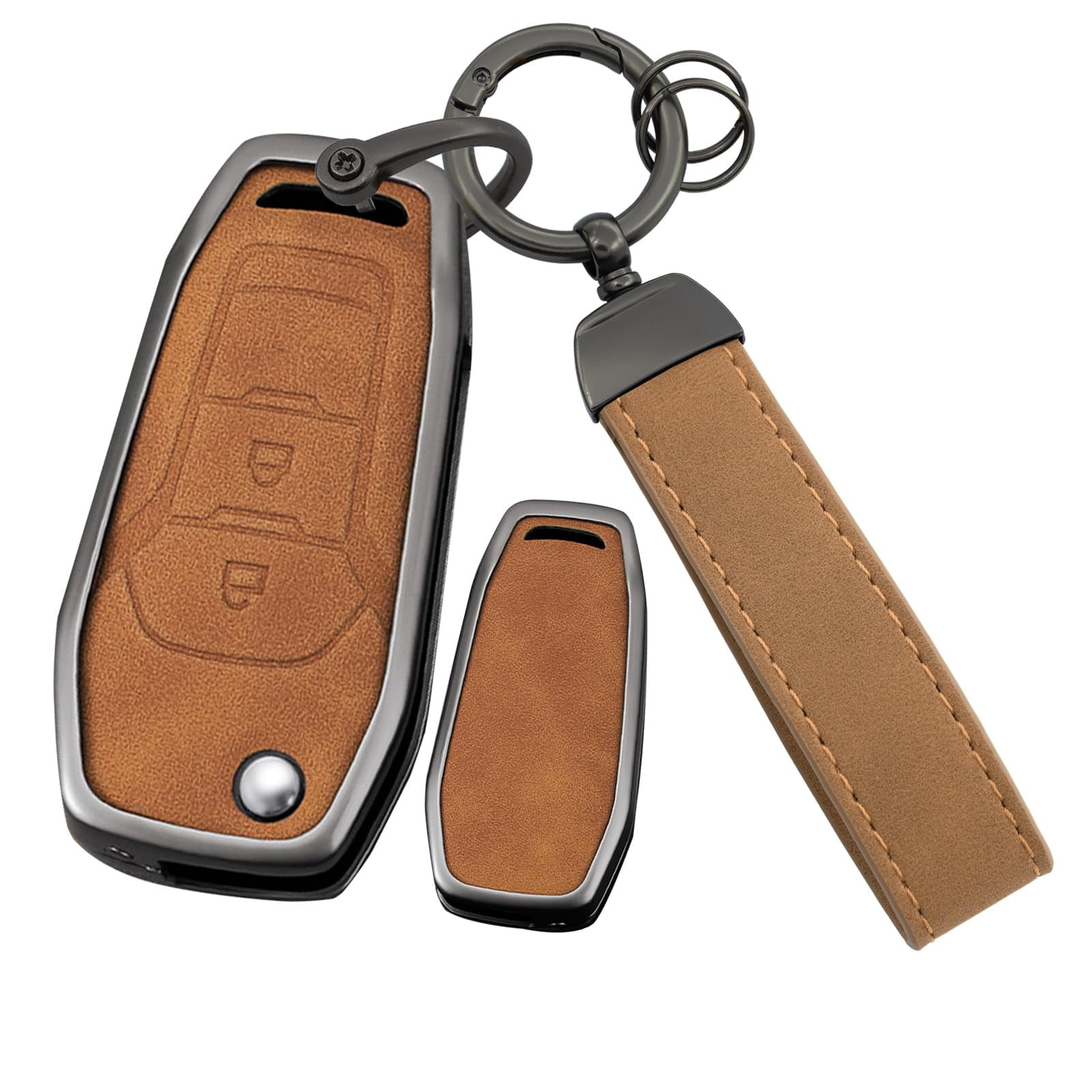 2-Button Key Fob Holder Full Protection Key Case Compatible with Ford ...