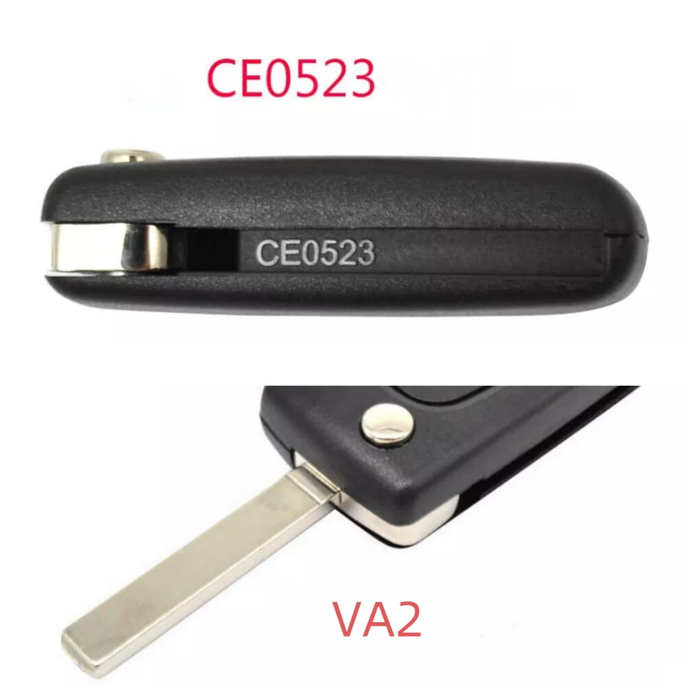2 Button Remote Control Key CE0523 VA2 433mhz FSK For Peugeot 207 308 ...