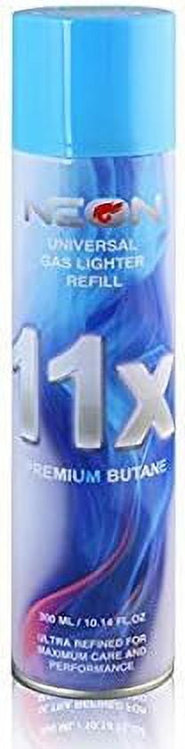 2 CAN Of NEON 11X Butane Fuel Lighter Refill Gas - Walmart.com