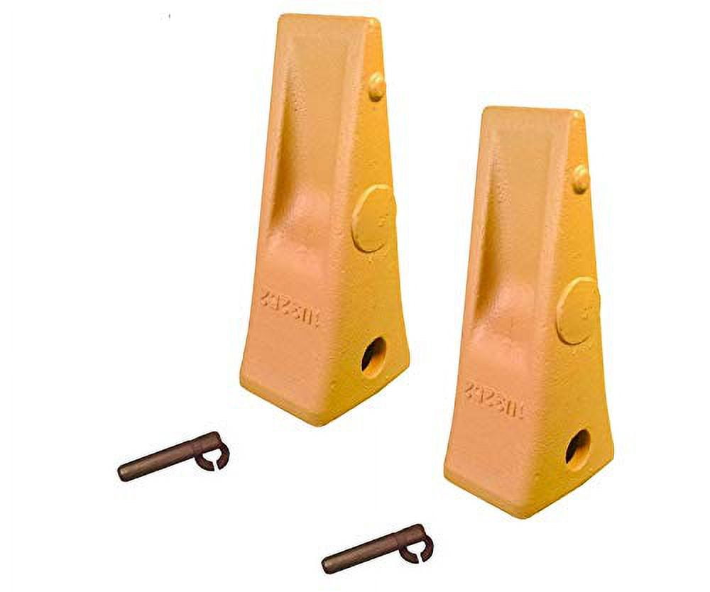 2 - CAT Style Backhoe/Loader Bucket Dirt Teeth w pins & retainers ...