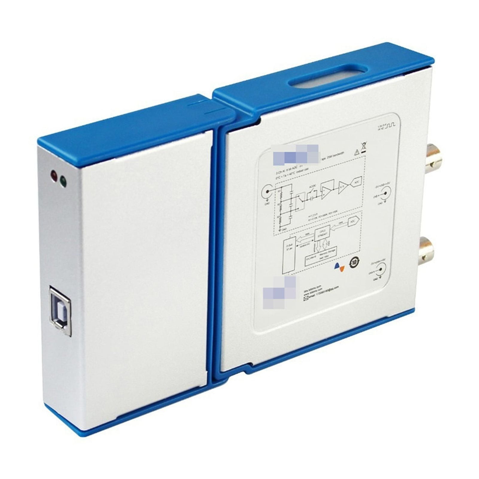 2 CH USB PC Virtual Digital Oscilloscope 20M Bandwidth 50 MSa/s Signal ...