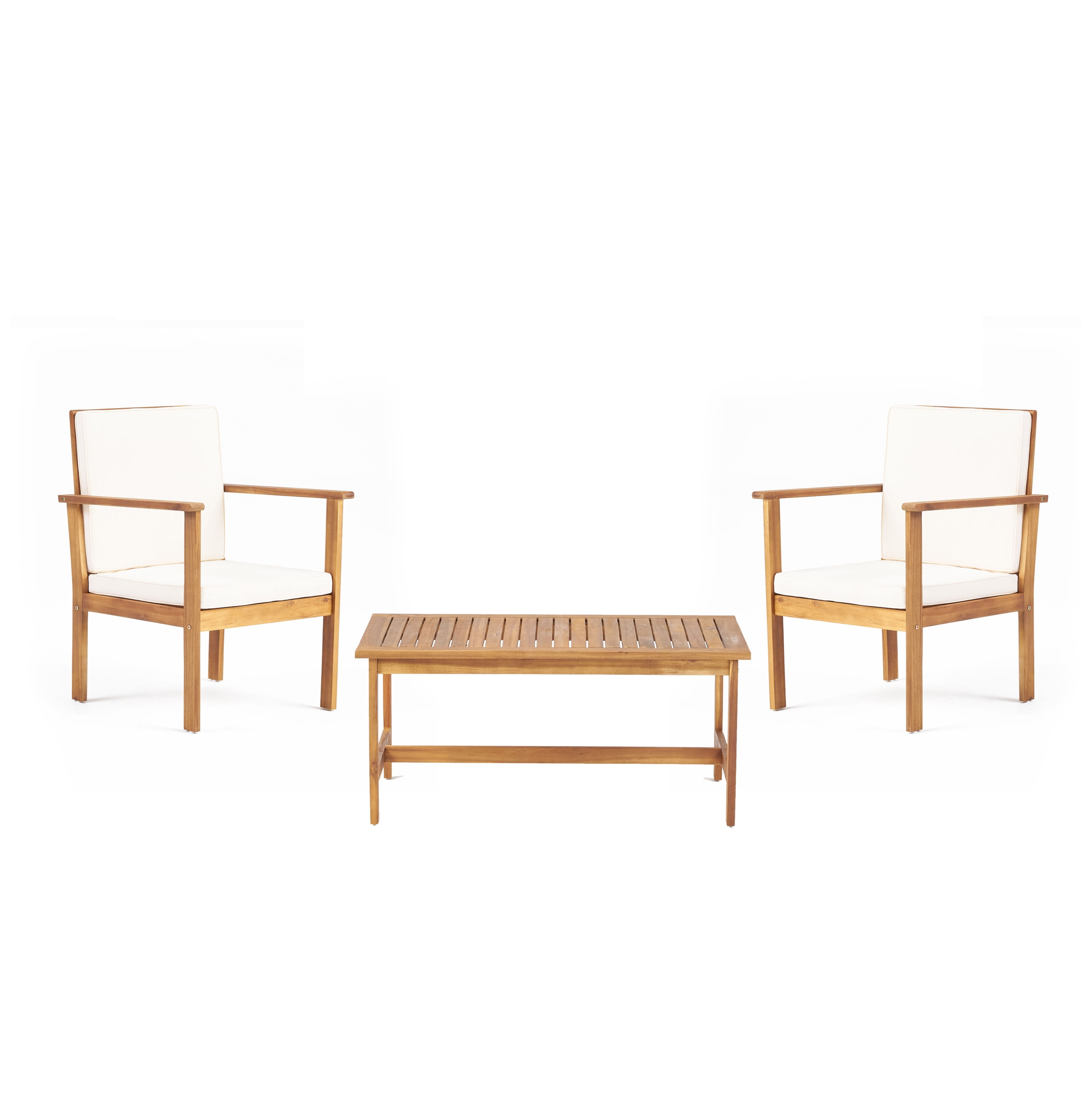 2 CLUB CHAIR & TABLE Brown + Wood - Walmart.com