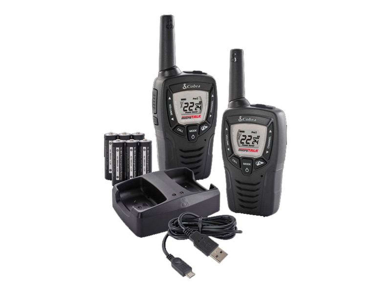 2 COBRA ACXT390 MicroTalk 23 Mile FRS/GMRS 22 Channel Walkie Talkie ...