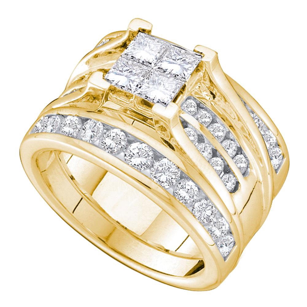 2 CT-DIA INVISIBLE BRIDAL SET - Walmart.com