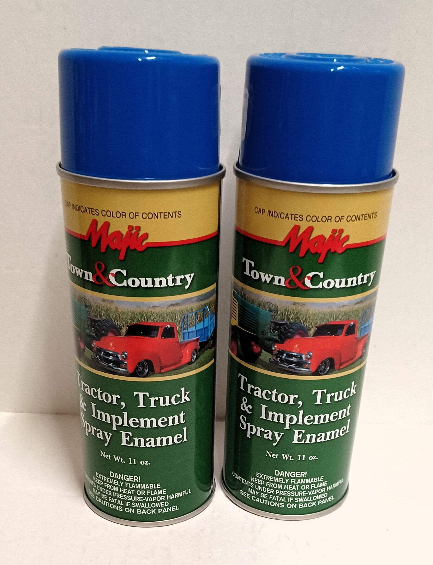 2 Cans Blue Spray Paint for Ford Tractor and Implements 1962 to 1999 ...
