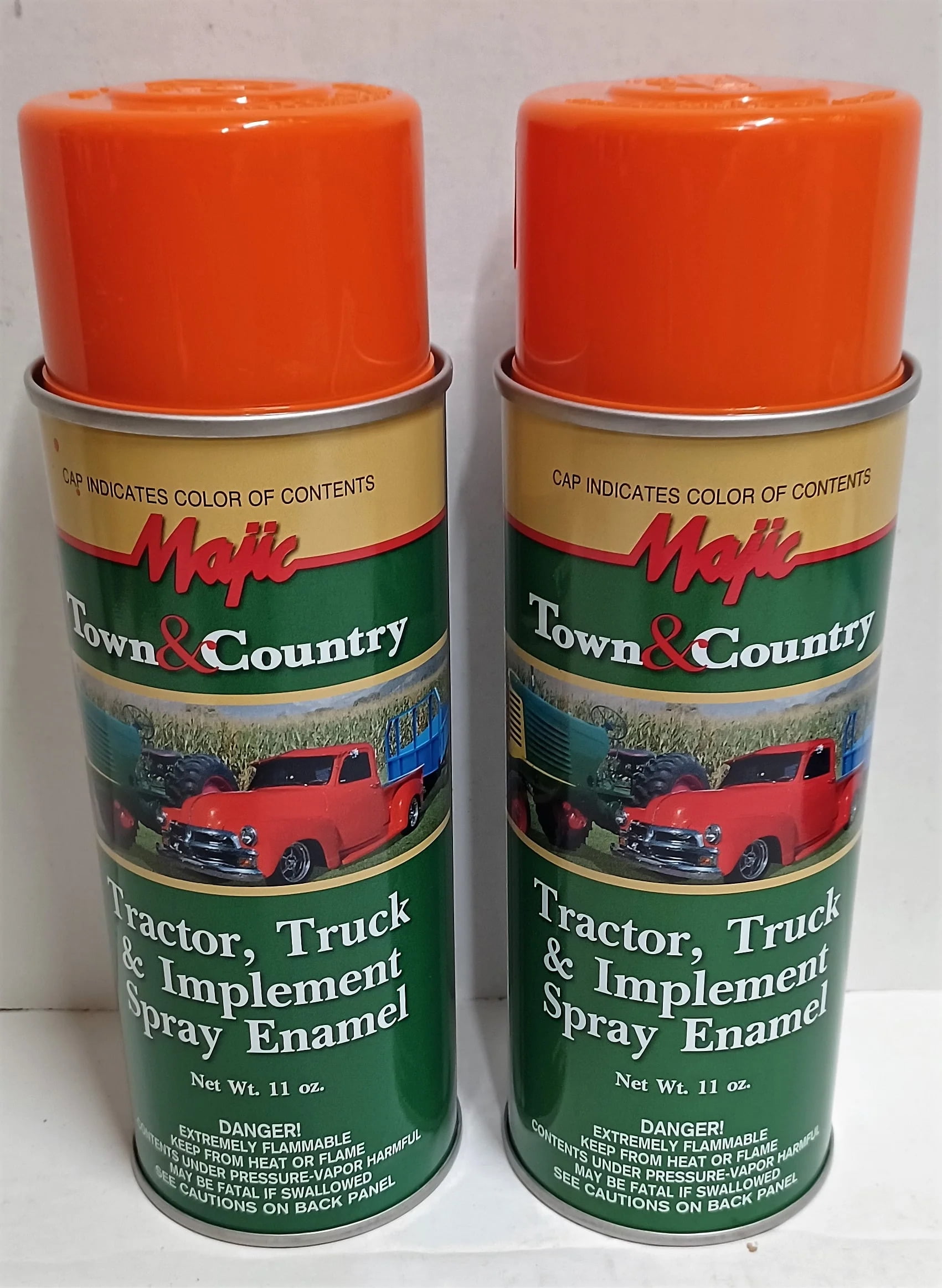 2 Cans Bobcat Skidsteer Loader Skidder Orange Premium Spray Paint ...