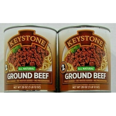 (6 Cans Pack) Keystone All Natural Ground Beef 14 oz Can Emergency ...