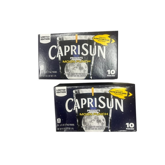 Capri Sun Moon Punch, Wild Cherry Juice Beverage Pouches, 10-Count Pack ...