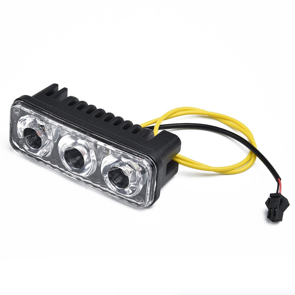 2*Car Daytime Running Lights 3-Led White Drl Amber Turn Signal Front ...