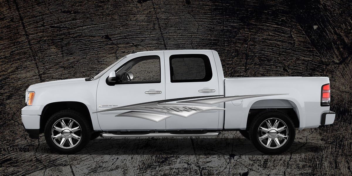 2 Car Truck Trailer Side Decals Graphics Stripes Vinyl #A1N (5ft Long ...