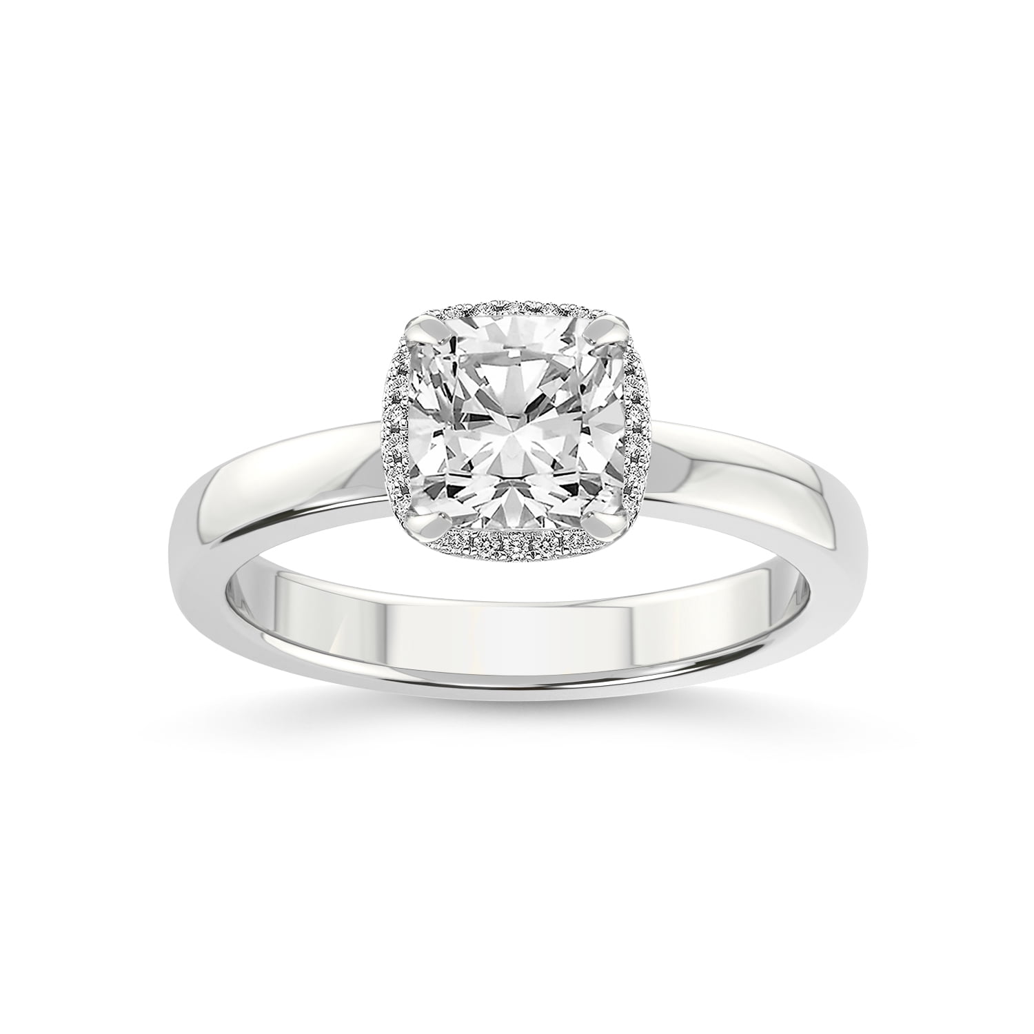 2 Carat IGI Certified Cushion Shape Lab Grown Diamond Engagement Ring ...