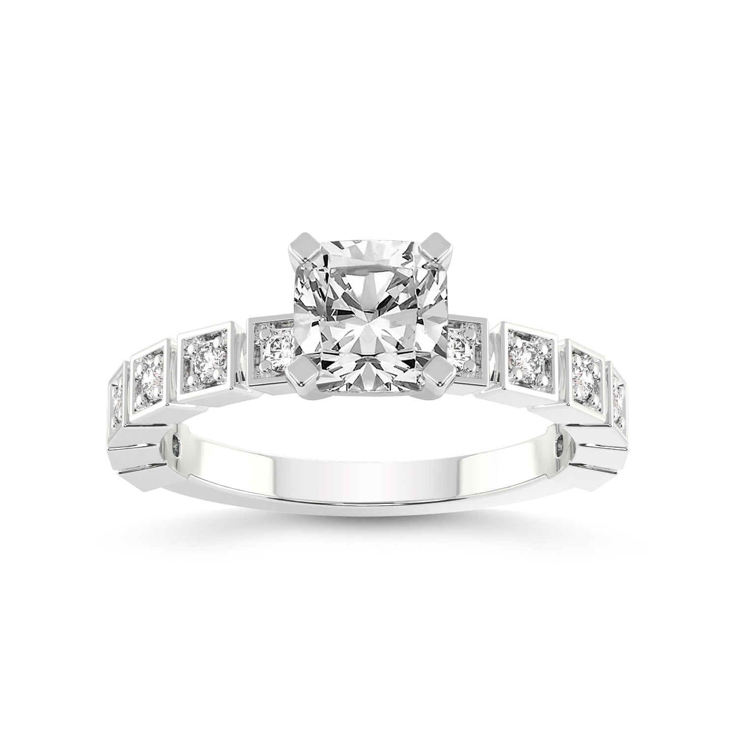 2 Carat IGI Certified Cushion Shape Lab Grown Diamond Engagement Ring ...