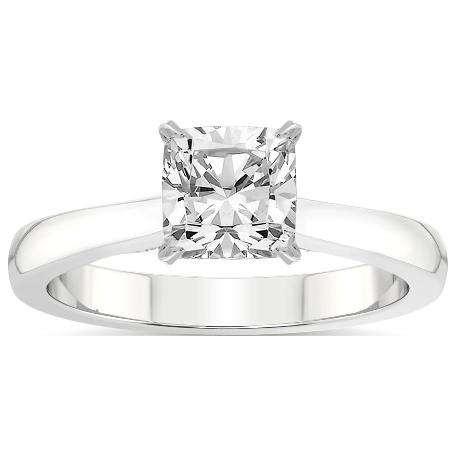 14k White Gold Negative Space Diamond Fashion Ring - Walmart.com