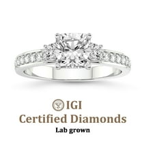 1 Carat IGI Certified Radiant Shape Lab Grown Diamond Engagement Ring ...
