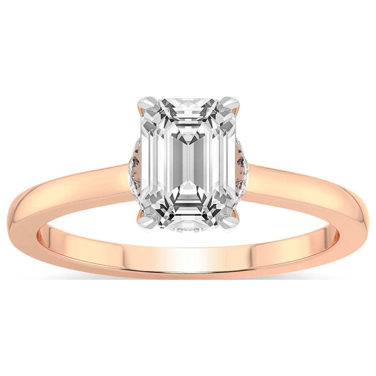 2 Carat IGI Certified Emerald Shape Lab Grown Diamond Engagement Ring ...