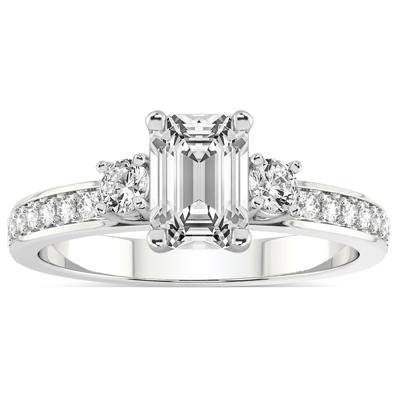 2 Carat IGI Certified Emerald Shape Lab Grown Diamond Engagement Ring ...