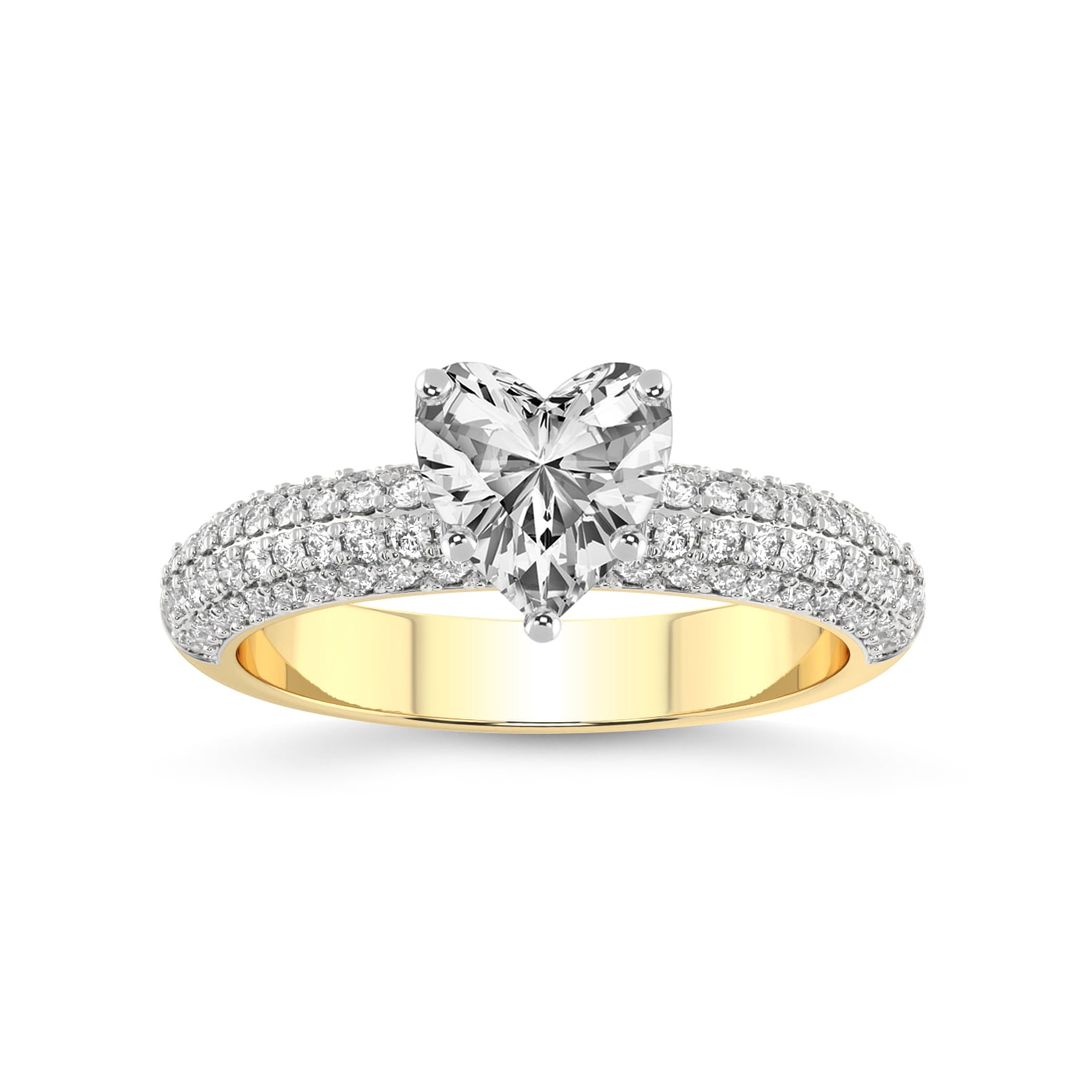 2 Carat IGI Certified Heart Shape Lab Grown Diamond Engagement Ring ...