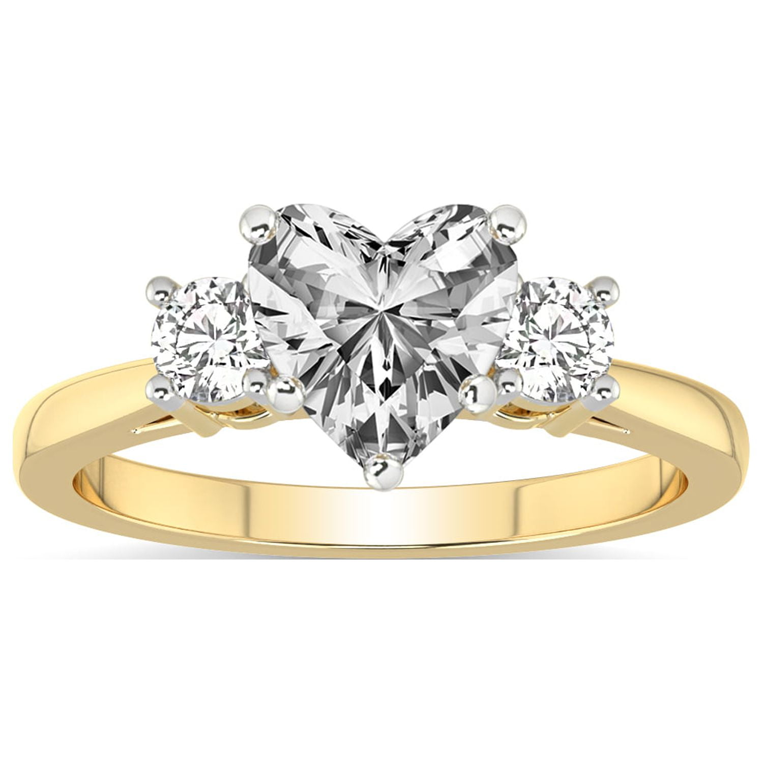 IGI Certified 2 Carat Heart Shape Lab Grown Diamond Engagement Ring ...