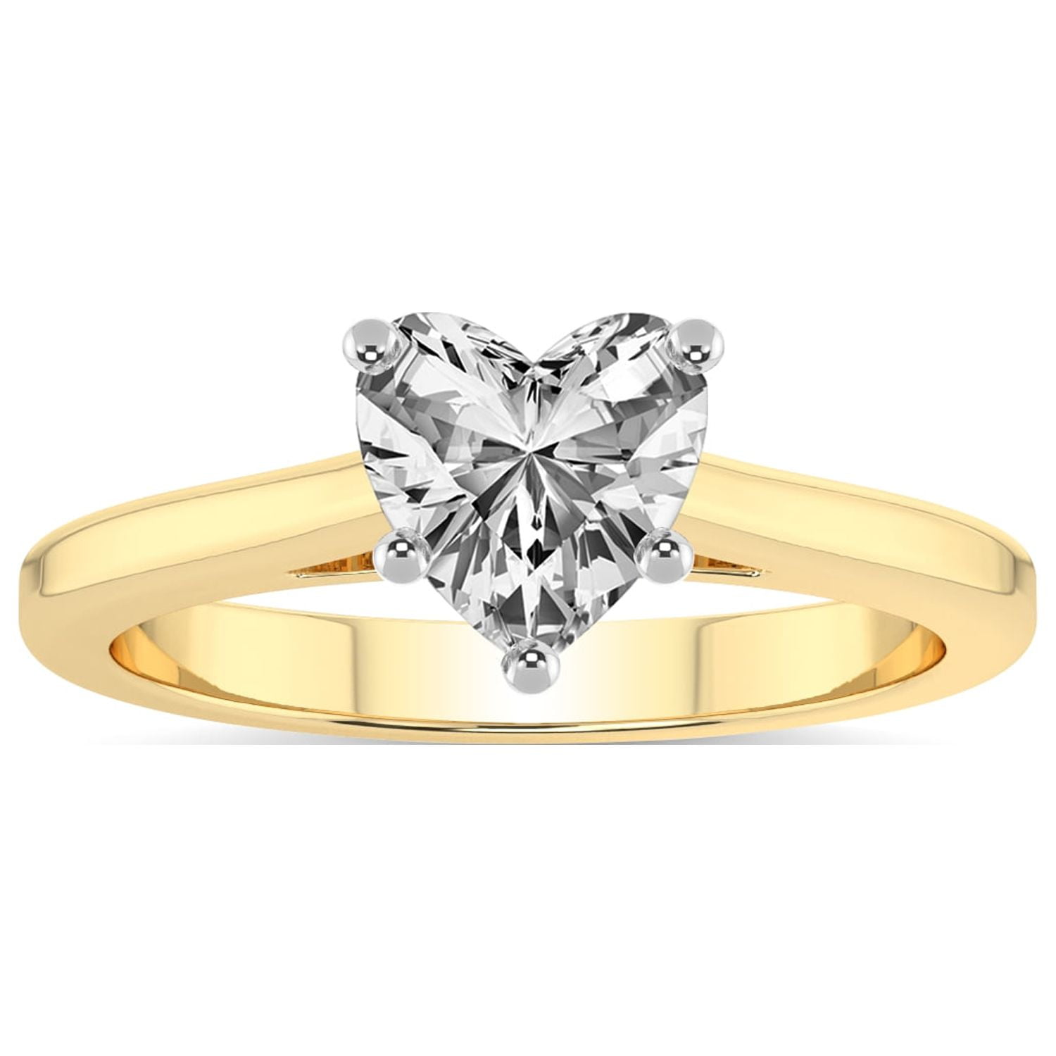 IGI Certified 2 Carat Heart Shape Lab Grown Diamond Engagement Ring ...