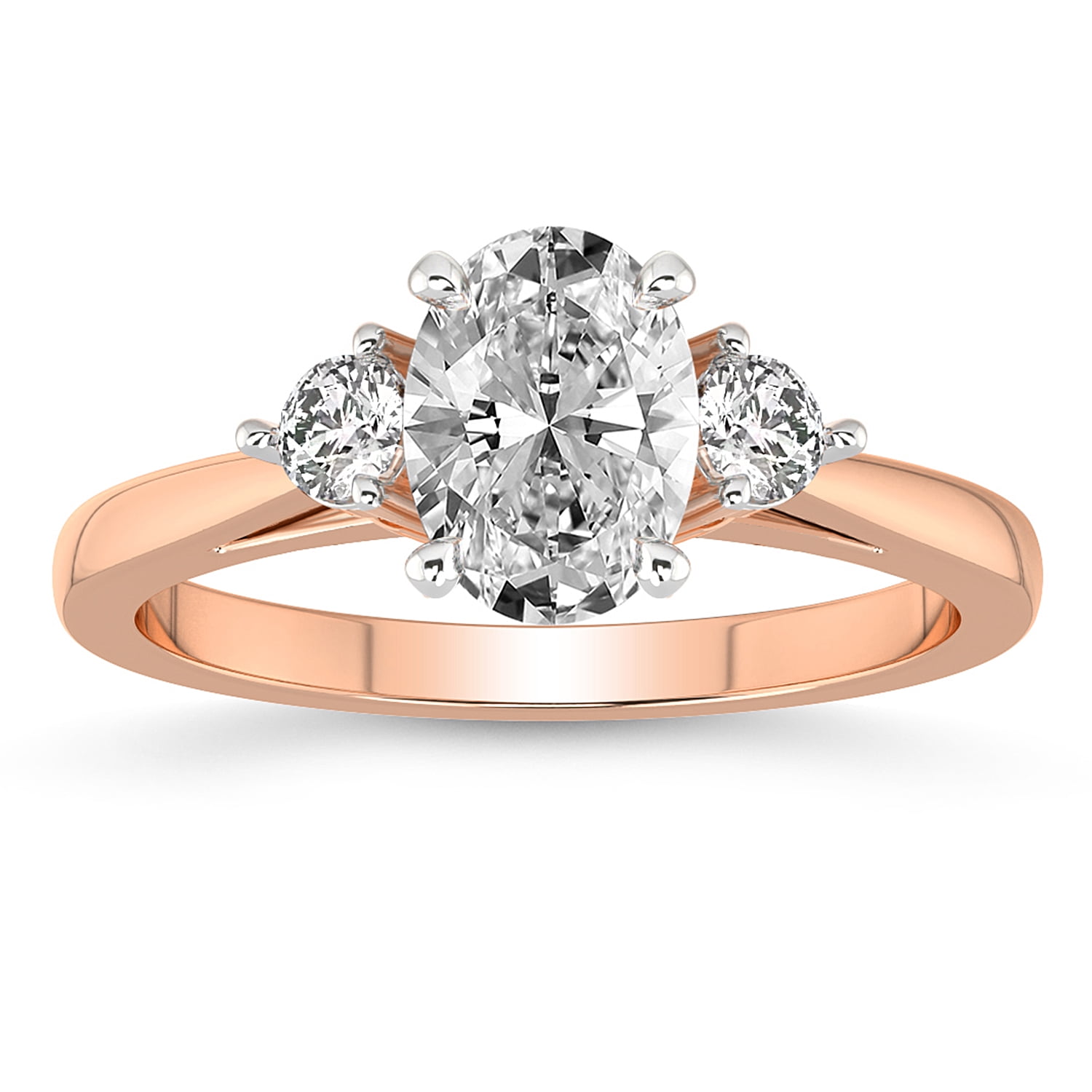 IGI Certified 2 Carat Oval Shape Lab Grown Diamond Engagement Ring ...