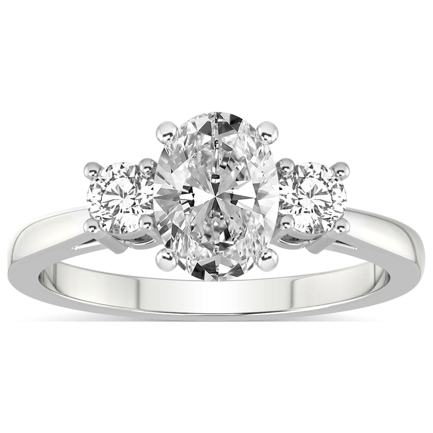 IGI Certified 2 Carat Oval Shape Lab Grown Diamond Engagement Ring ...