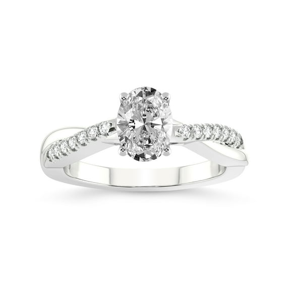 2 Carat IGI Certified Oval Shape Lab Grown Diamond Engagement Ring ...
