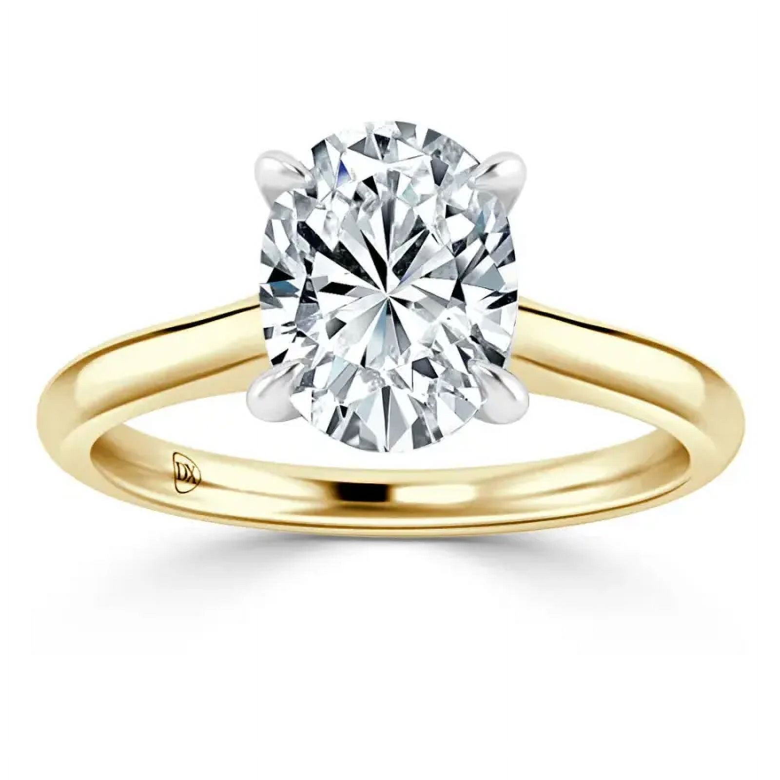 2 Carat IGI Certified Oval Shape Lab Grown Diamond Engagement Ring ...