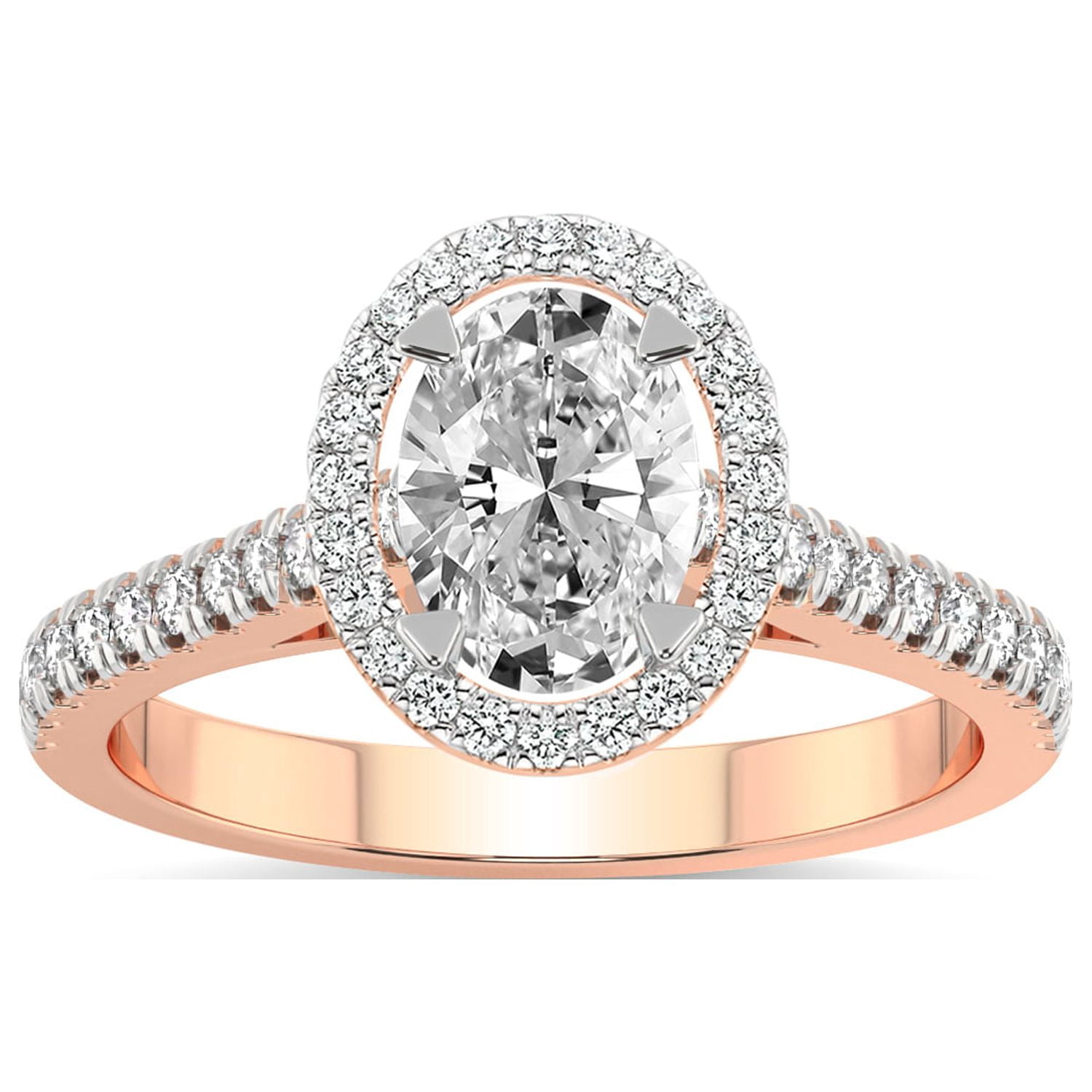 IGI Certified 2 Carat Oval Shape Lab Grown Diamond Engagement Ring ...